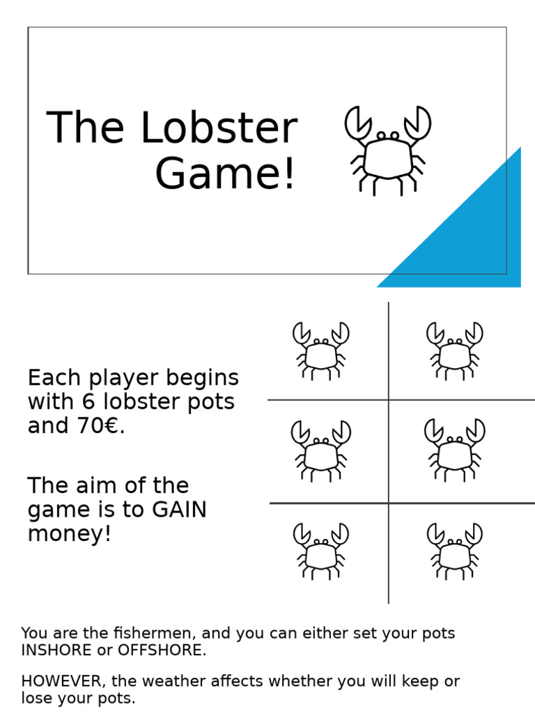 Year 7 - Lobster Pot Game | PDF
