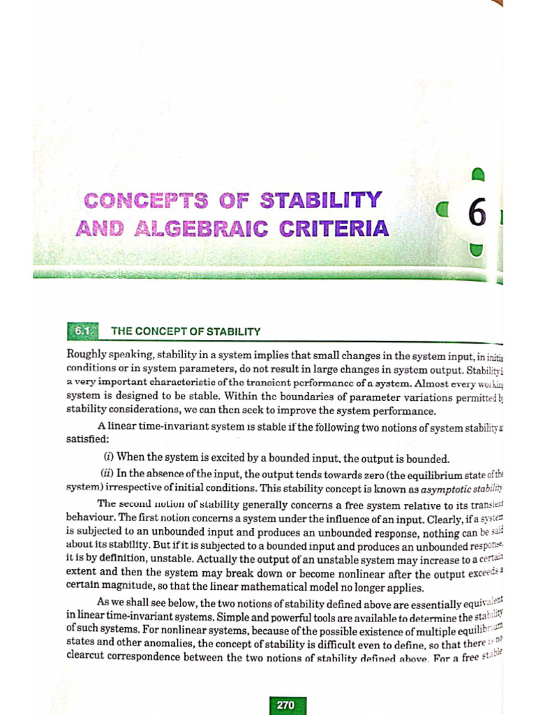 Chapter 6 Stability Analysis | PDF