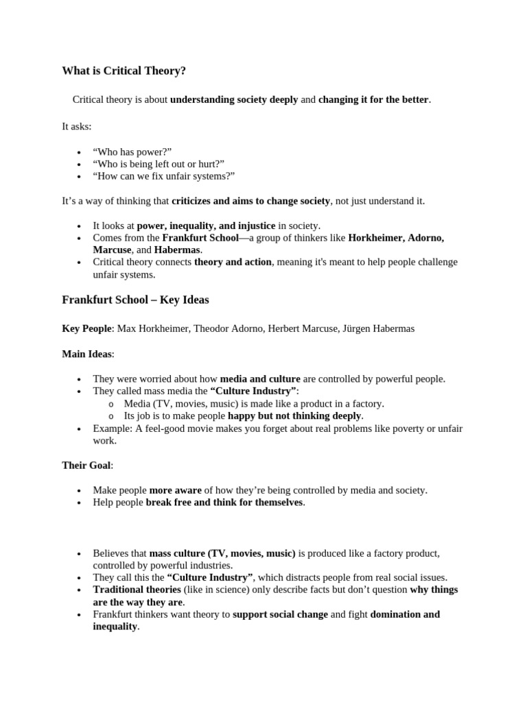 Comm. Theory Reviewer Pre Finals | PDF | Critical Theory | Frankfurt School