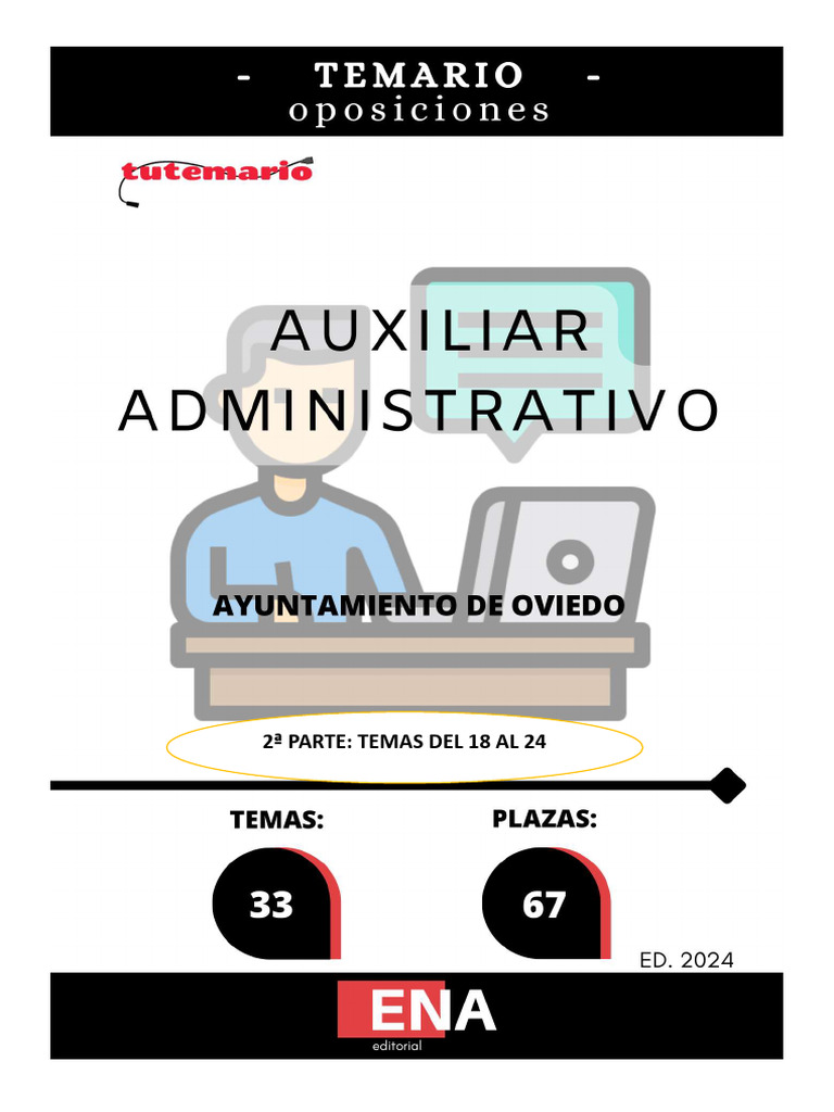 Vista Preliminar Temario Auxiliar Administrativo Ayuntamiento de Oviedo Ed. 2024 2a Parte | PDF ...