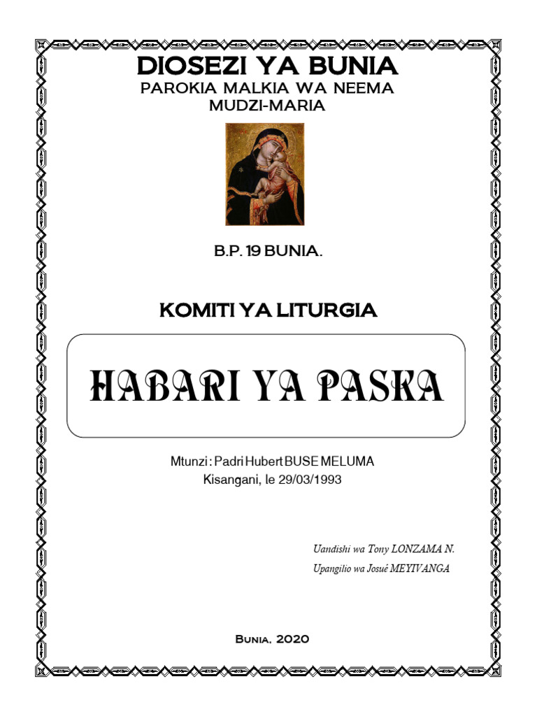Habari Ya Paska Exultet-V10042020-Final | PDF