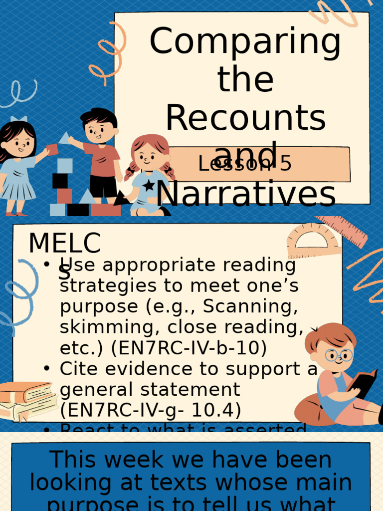 Comparing The Recounts and Narratives | PDF | Narrative