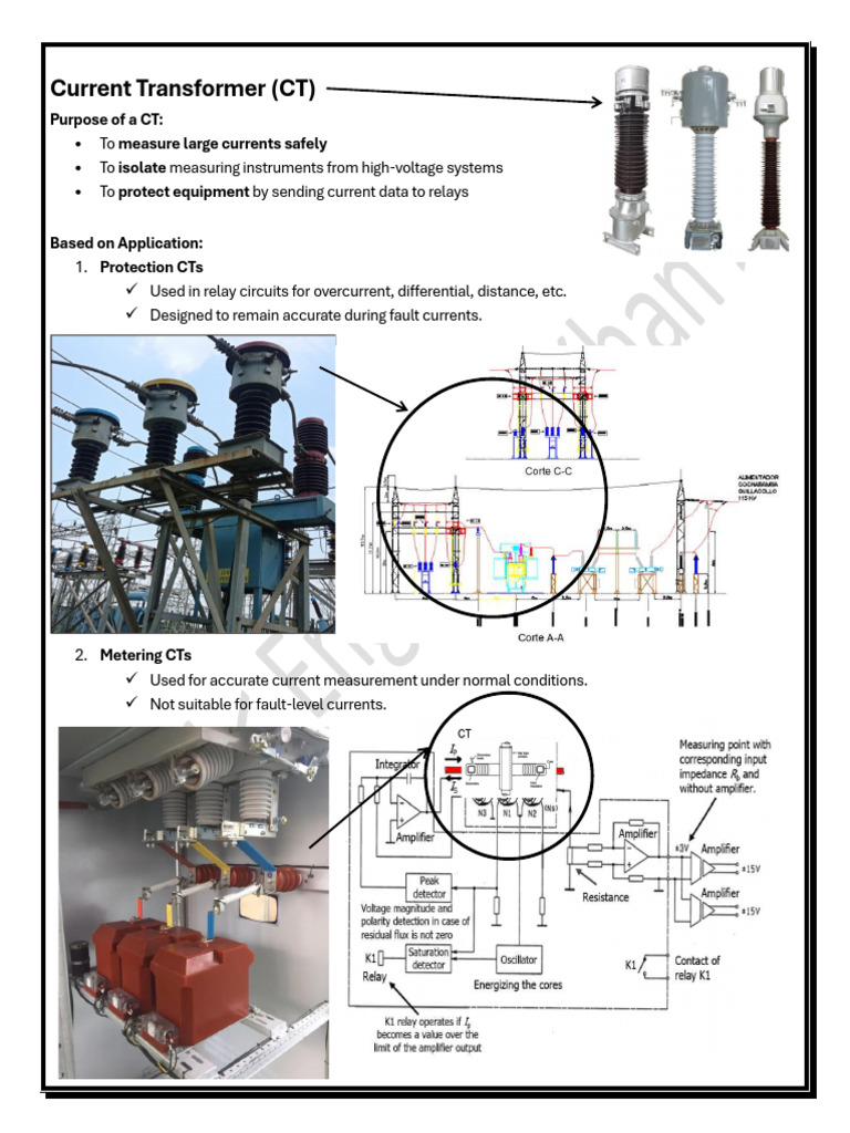 Types of Current Transformers in Substations | PDF