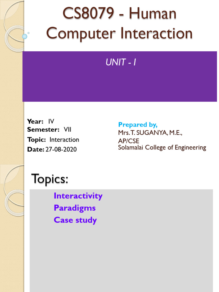HCI U-I Interactivity Paradigm | PDF | Graphical User Interfaces | Human–Computer Interaction