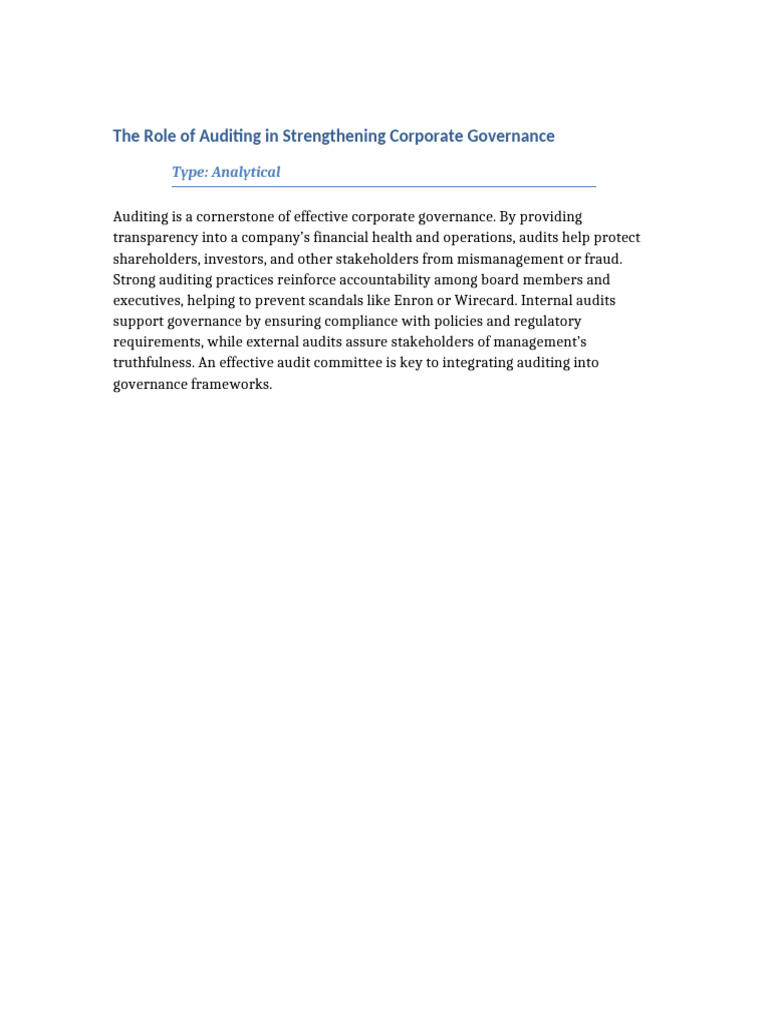 Auditing Topic 2 | PDF