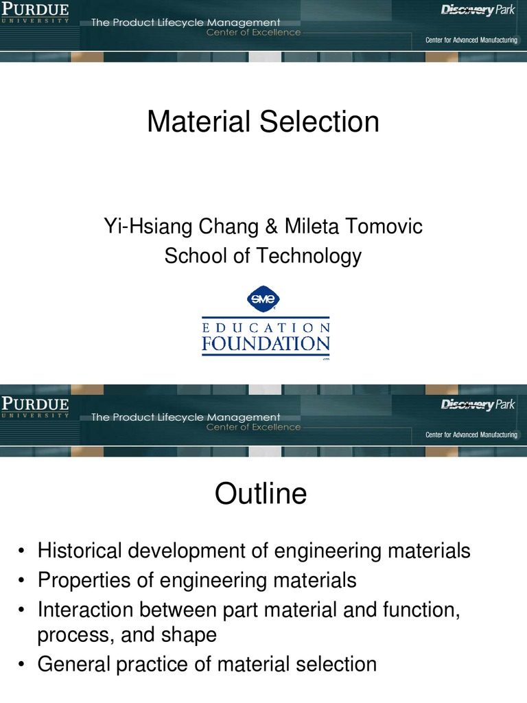 Material Selection | PDF