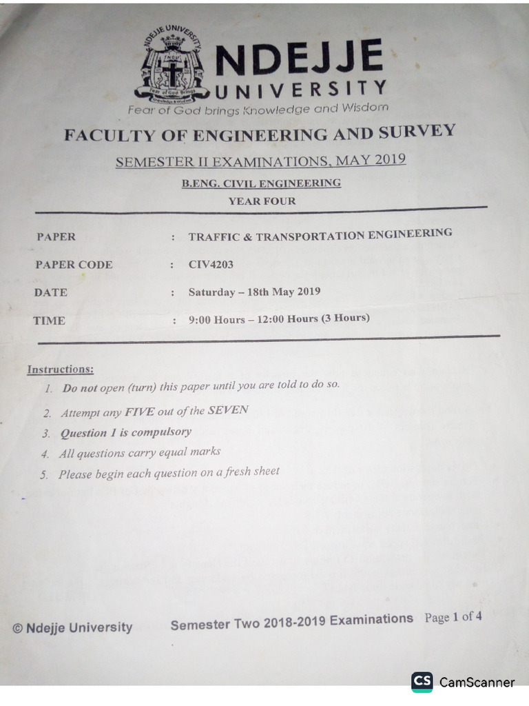 Traffic Exam 2019 PP | PDF