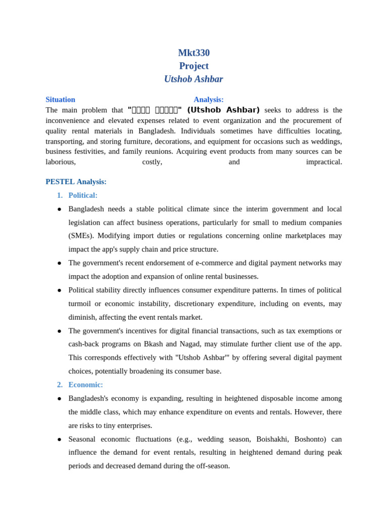 Mkt330 Situation Analysis | PDF | Brand | Logistics