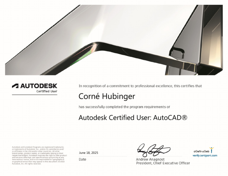 Autodesk Certified User AutoCAD | PDF