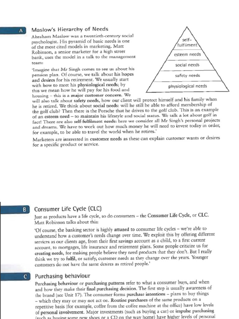 EX. Unit 5 Consumer Behaviour. Pptxhdycndhc | PDF