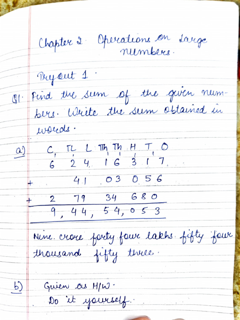 Grade 5 Maths Chapter 2 Solved Answers | PDF