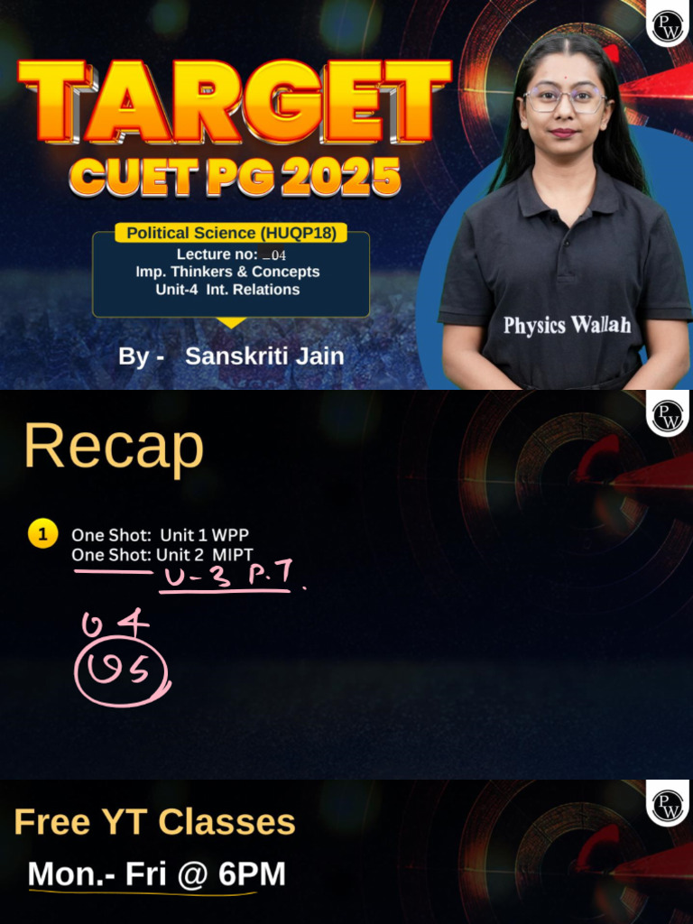 One Shot Series 04 - Class Notes - Target CUET PG 2025 - Political ...