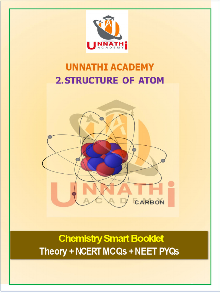 2.Structure of Atom-smart Booklet | PDF | Photoelectric Effect | Atoms