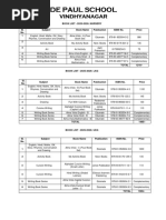 DPS Book List 2025-26 | PDF | Textbook | Books