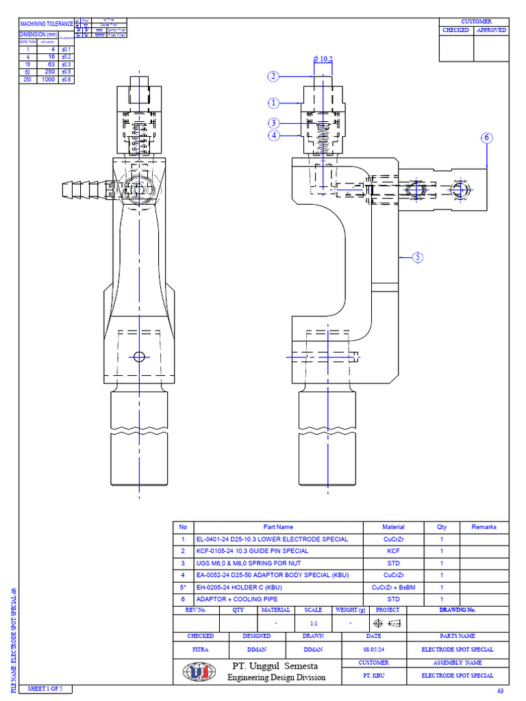 Electrode Spot Special For Cust-Halaman | PDF | Industrial Processes | Mechanical Engineering