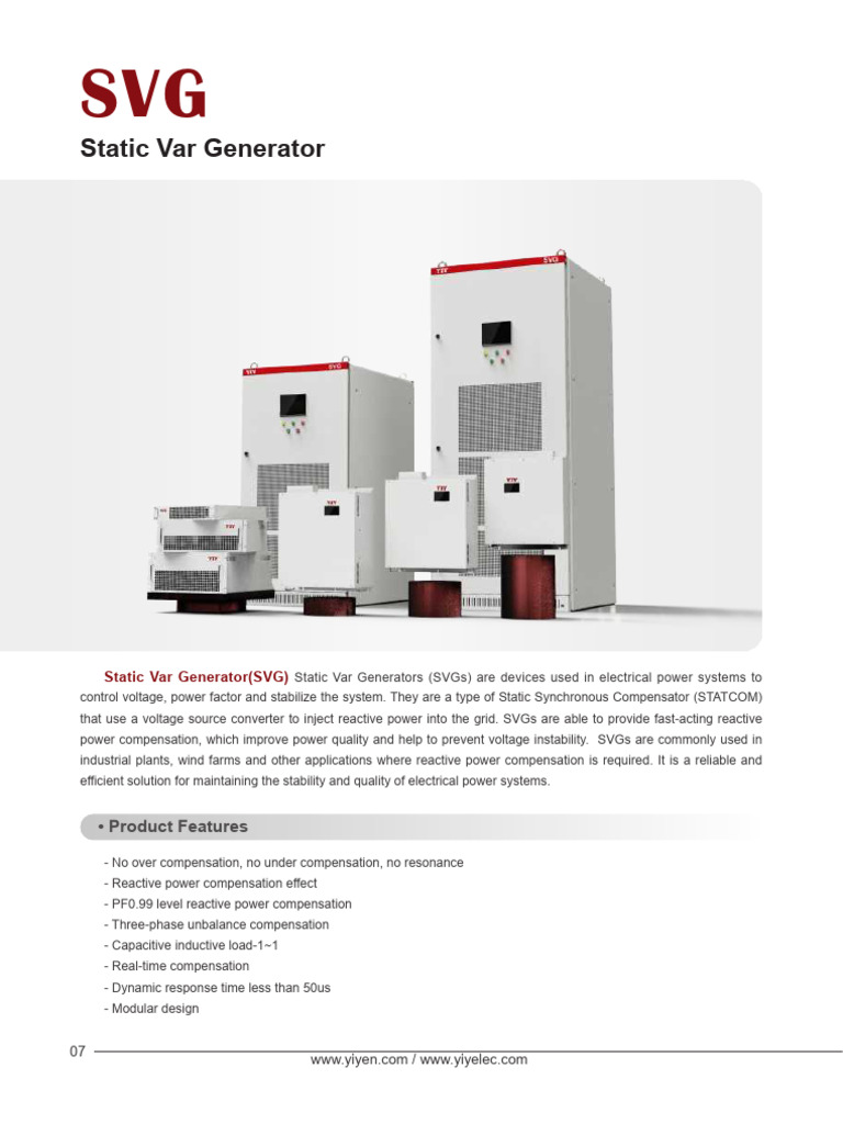 Static Var Generator Overview and Specs | PDF | Ac Power | Physical ...