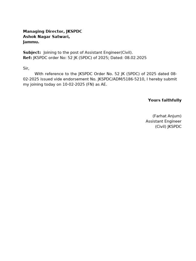 Joining Report | PDF