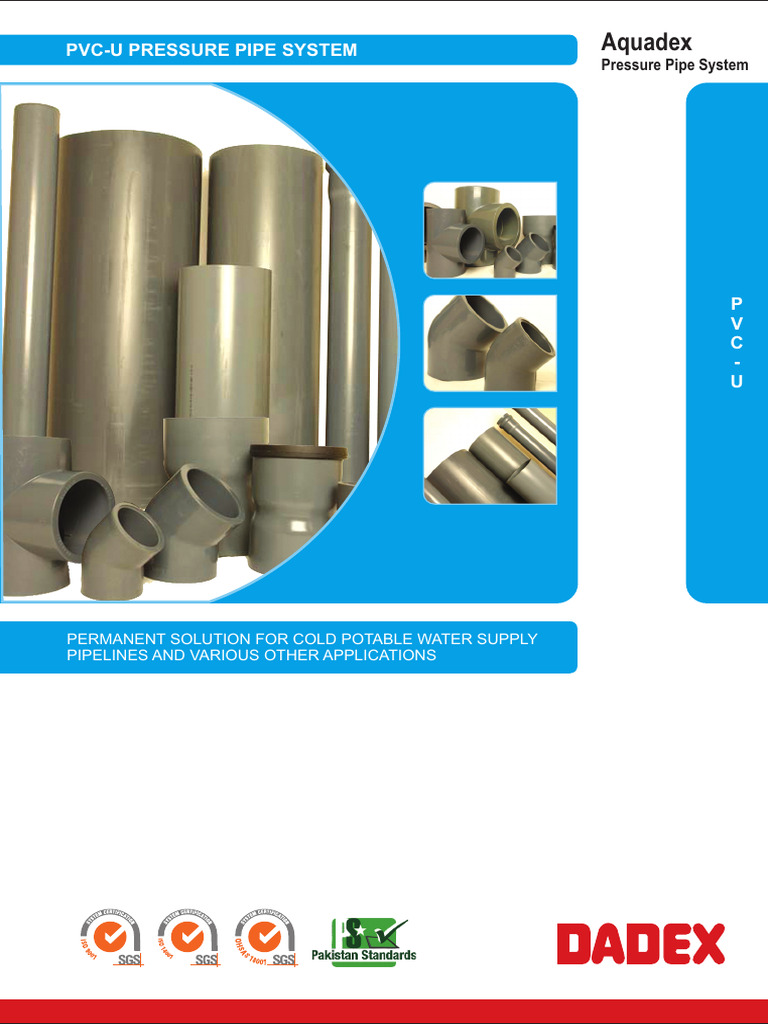 Aquadex PVC-U Pressure Pipe Overview | PDF | Pipe (Fluid Conveyance ...