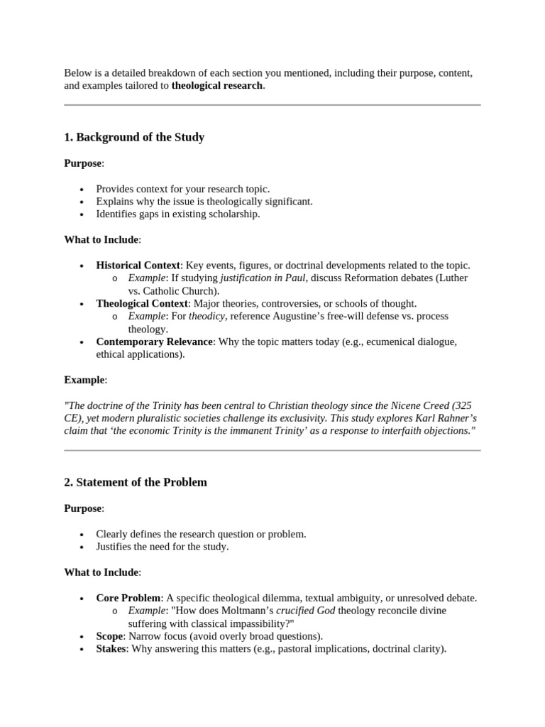 Breakdown of The Section | PDF | Trinity | Theology