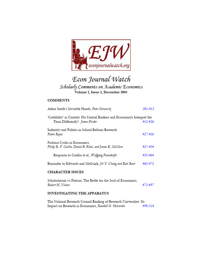 Adam Smiths Invisible Hands | PDF | The Wealth Of Nations | Friedrich Hayek