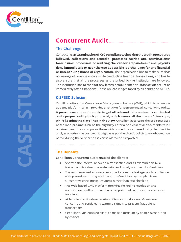 Concurrent Audit Case Study-1 | PDF | Audit | Business
