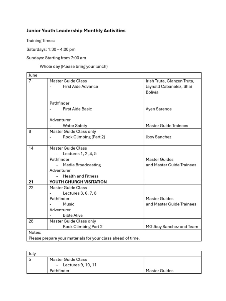 Pathfinder Activities Malaybalay | PDF