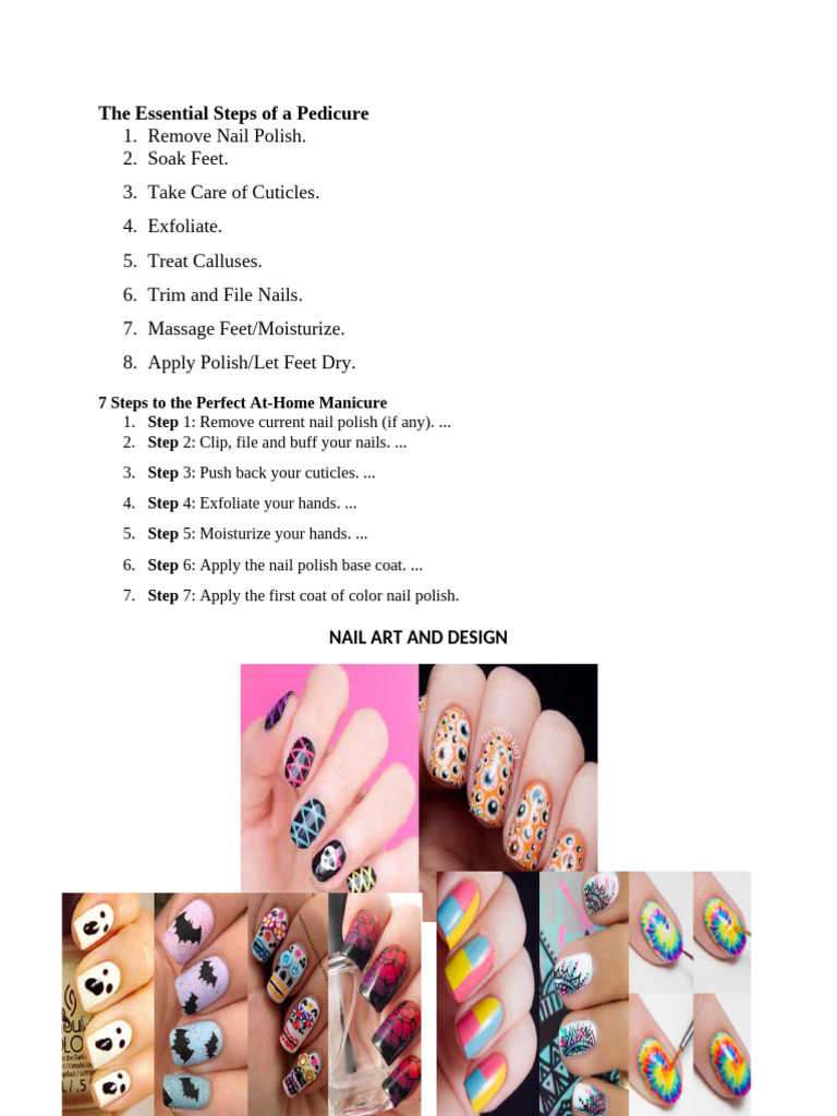 Essential Steps of A Pedicure | PDF