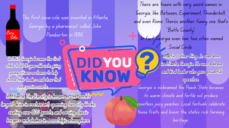 Georgia Fun Facts | PDF