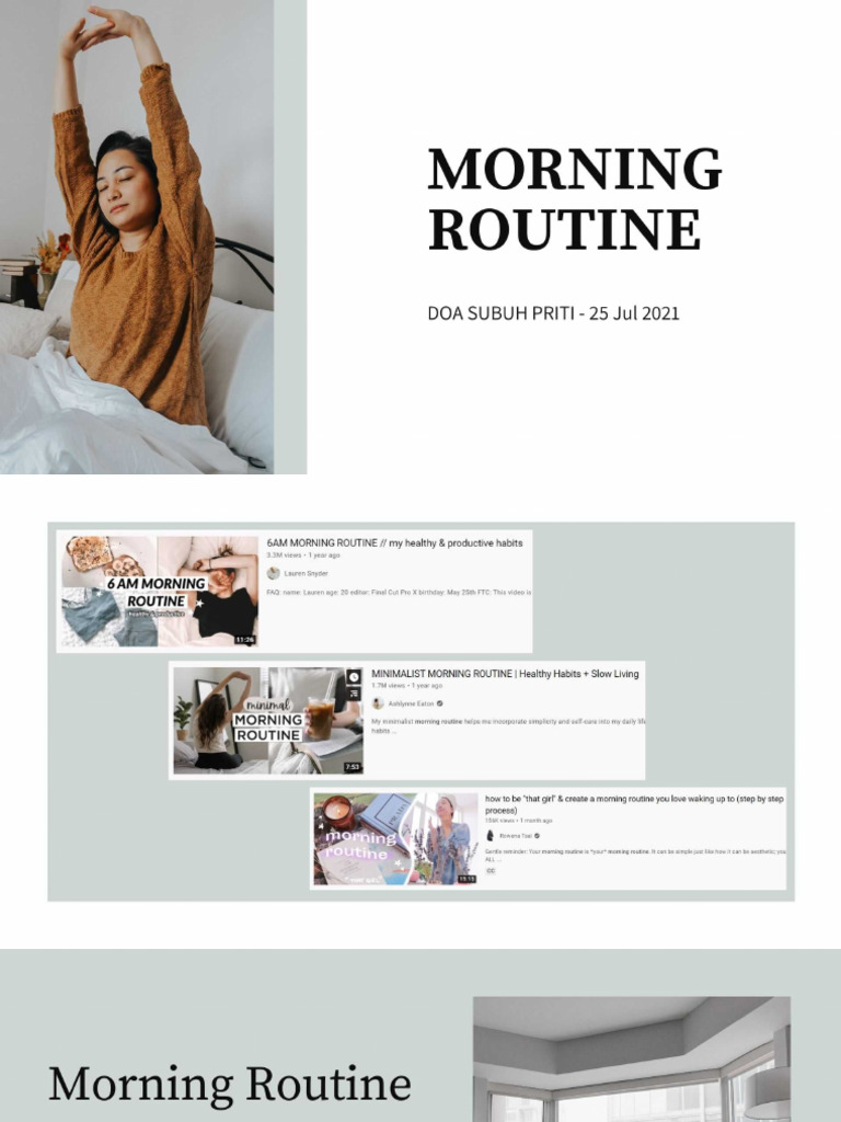 Renungan Doa Subuh TTPI - Morning Routine | PDF