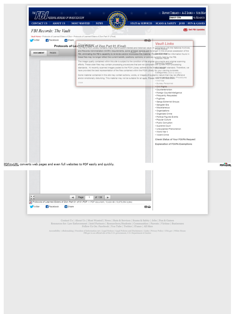 Vault - Fbi - Gov - protocols-Of-learned-elders-Of-zion - Protocols of ...