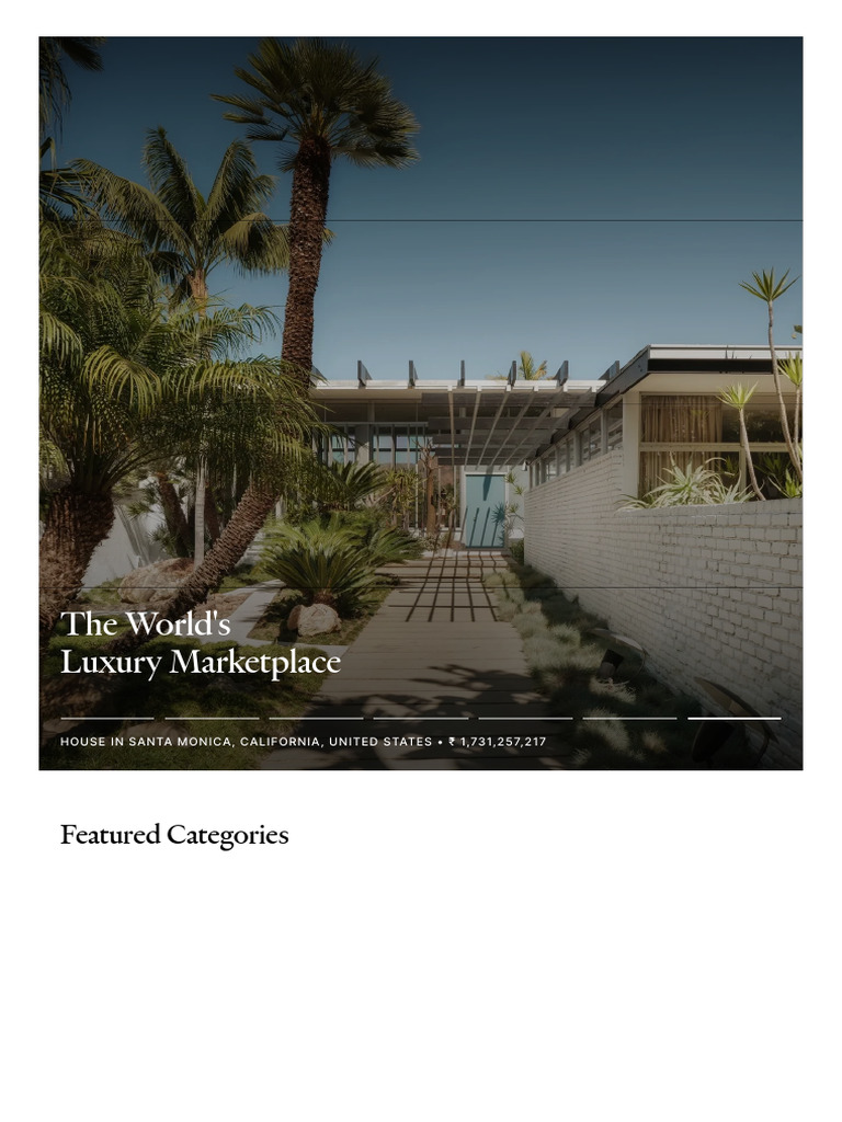 The World's Luxury Marketplace - Homes, Cars, Yachts & Jets For Sale ...