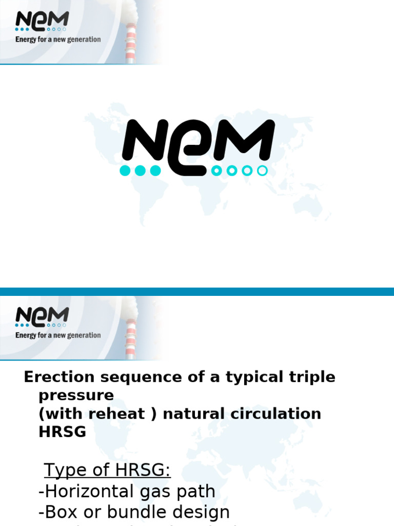 HRSG Erection Sequence Guide | PDF | Chimney | Duct (Flow)