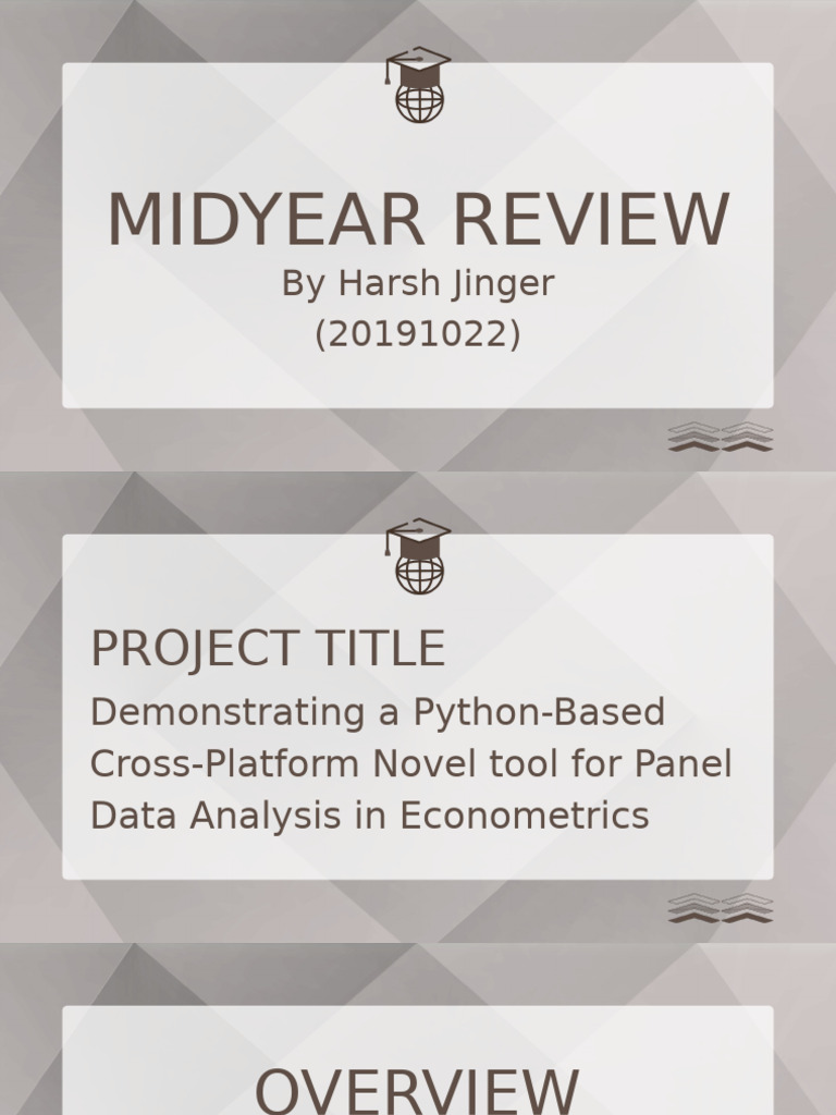 Novel Library For Panel Data Analysis Using Python Mid Year Review | PDF | Econometrics | Fixed ...