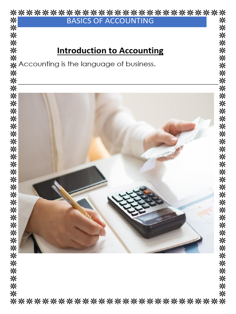 Chapter - 1 Introduction To Accounting | PDF