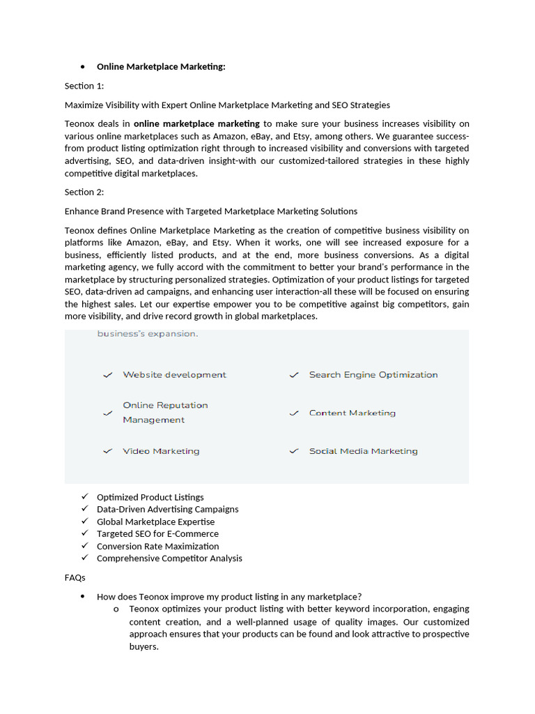 Online Marketplace Marketing | PDF | Search Engine Optimization ...