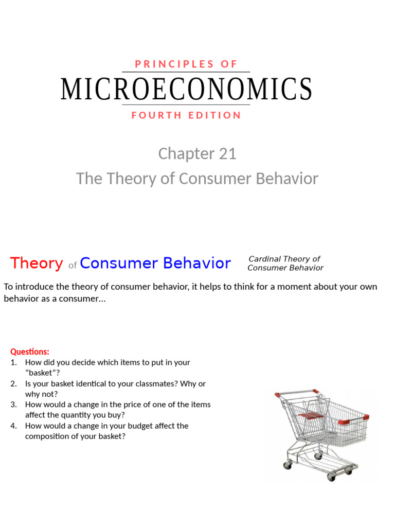Theory of Consumer Behavior | PDF | Utility | Marginal Utility