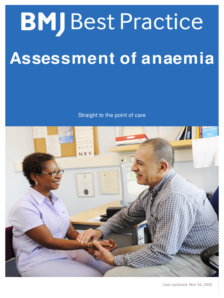 Comprehensive Anaemia Assessment Guide | PDF | Anemia | Tissue (Biology)
