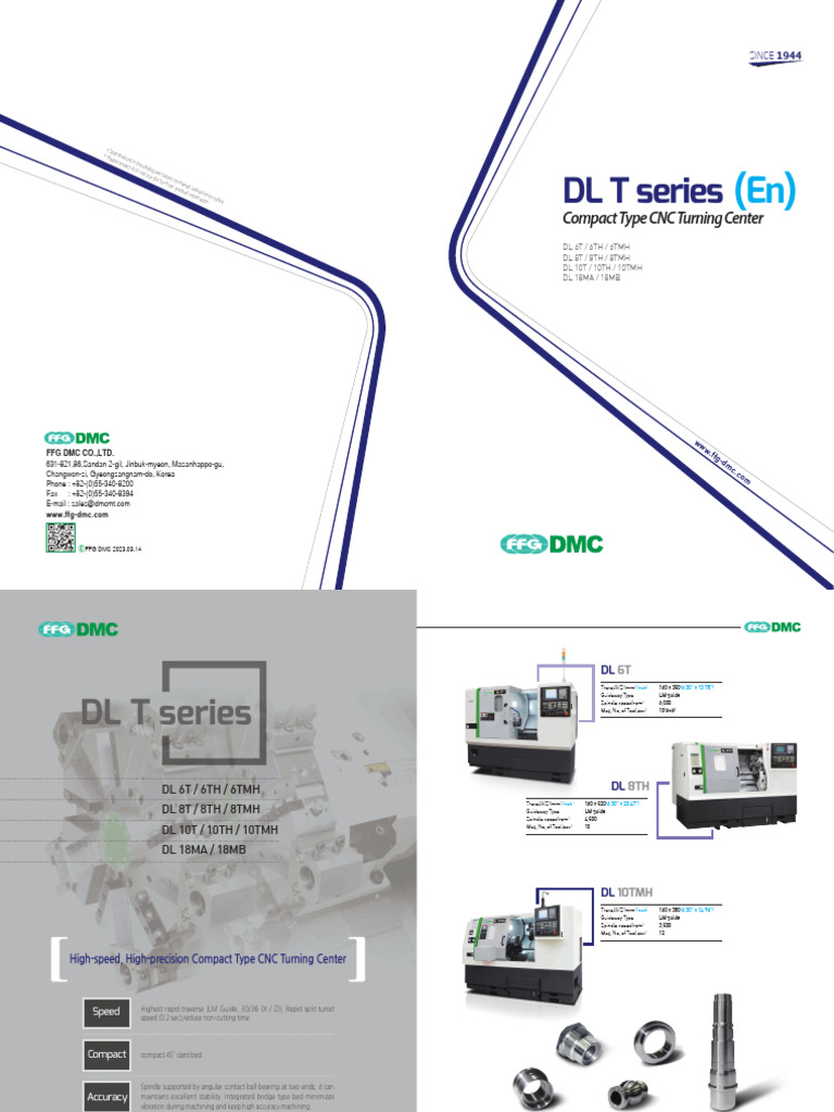Compact CNC Turning Center DL T Series | PDF | Numerical Control ...
