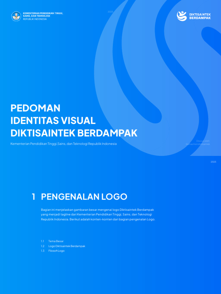 Pedoman Identitas Visual - Diktisaintek Berdampak | PDF