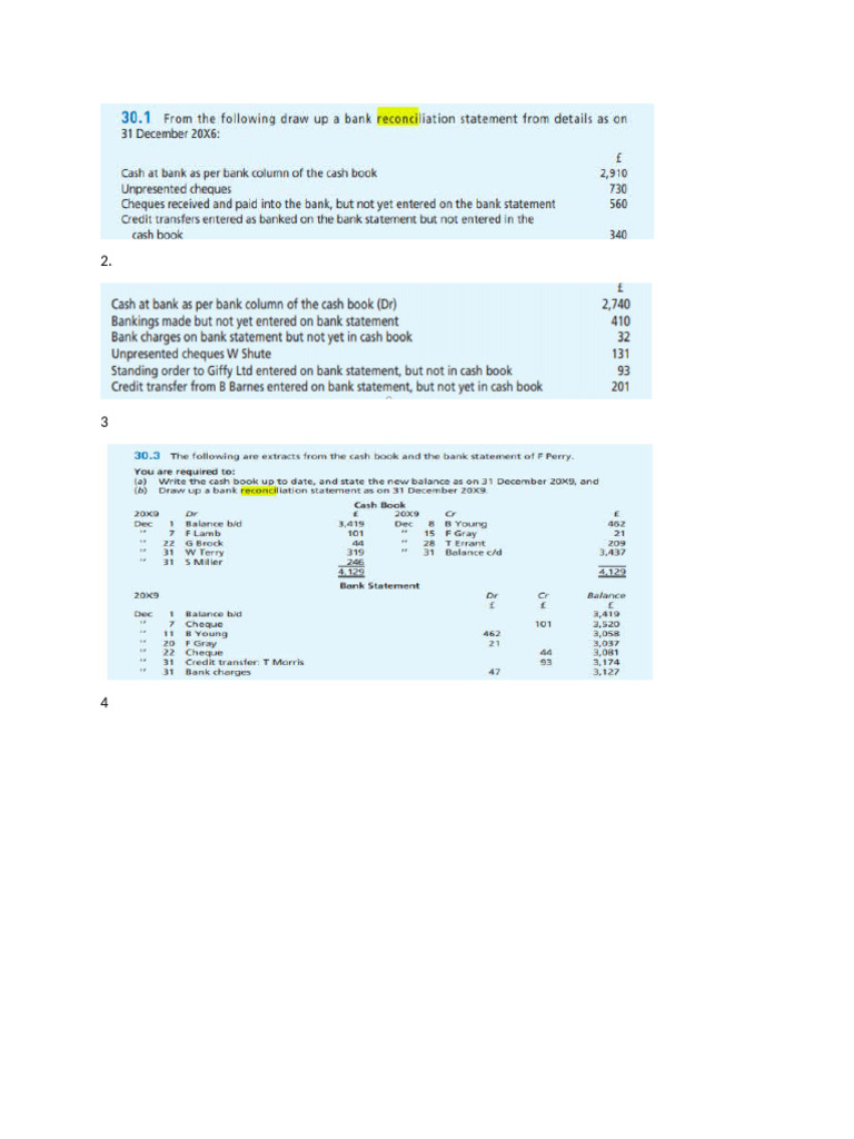 Bank Reconciliation Contd | PDF