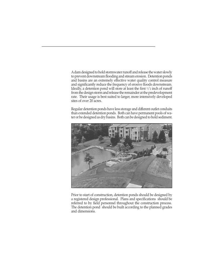 Fg05 07 Stormwater Detention Basin | PDF | Surface Runoff | Stormwater