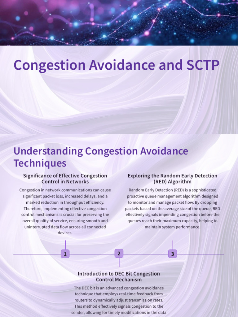 Congestion Avoidance and SCTP | PDF | Network Congestion | Computer Network