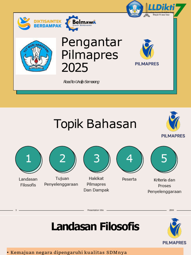 LLDIKTI Pengantar Pilmapres 2025 | PDF