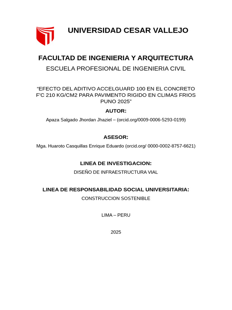 CARATULA TESIS UCV - Jhordan Jhaziel Apaza Salgado | PDF