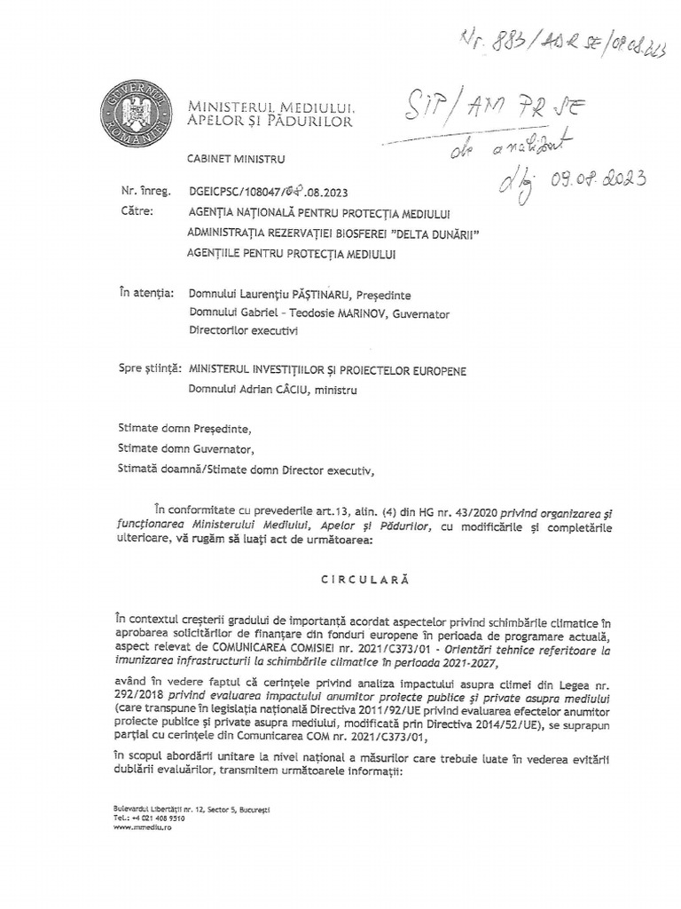 Circulara Mediu | PDF