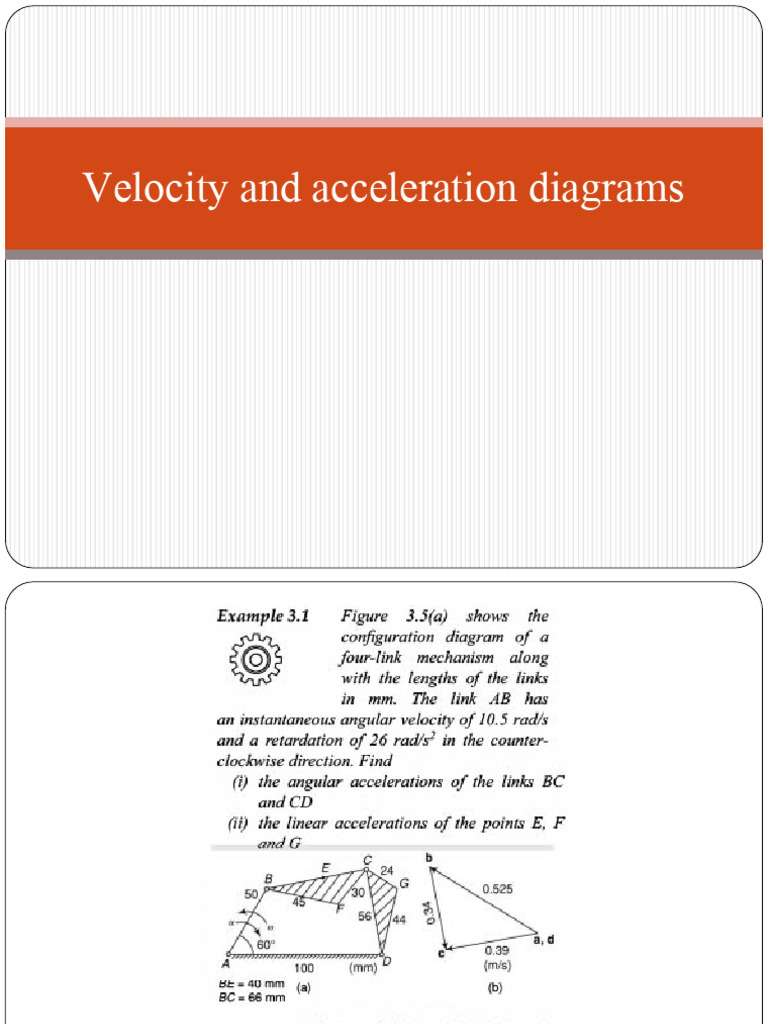 Velocity and Acceleration Diagrams | PDF