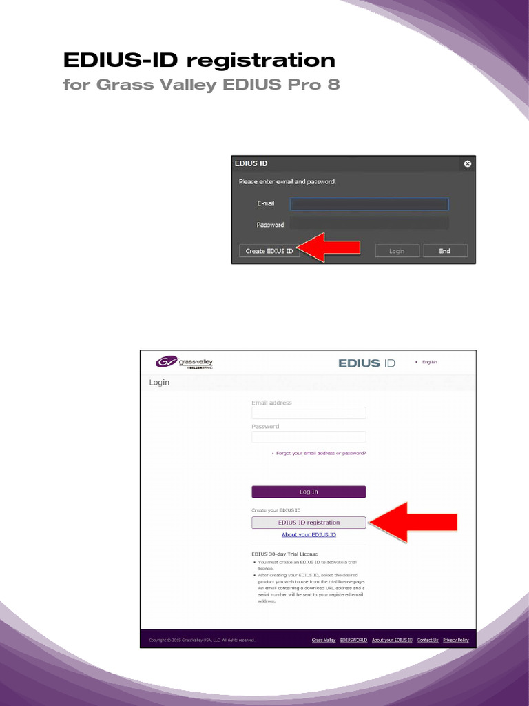 Read Me - EDIUS ID Registration | PDF
