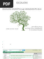 Test de Adams | PDF | Escoliosis | Especialidades Medicas