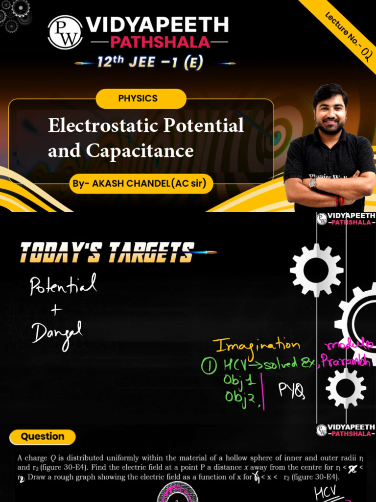Electrostatic Potential and Capacitance - 02 - Class Notes - Pathshala ...