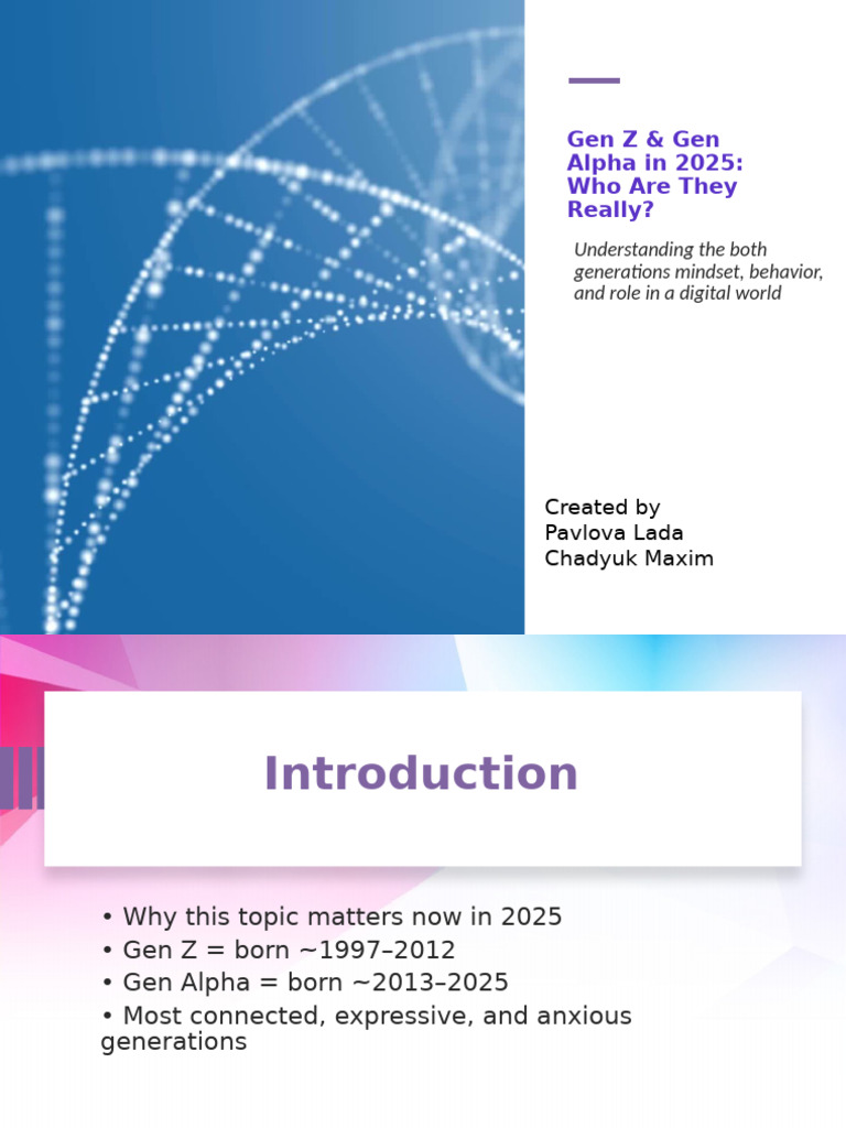 Gen Z and Alpha 2025 | PDF
